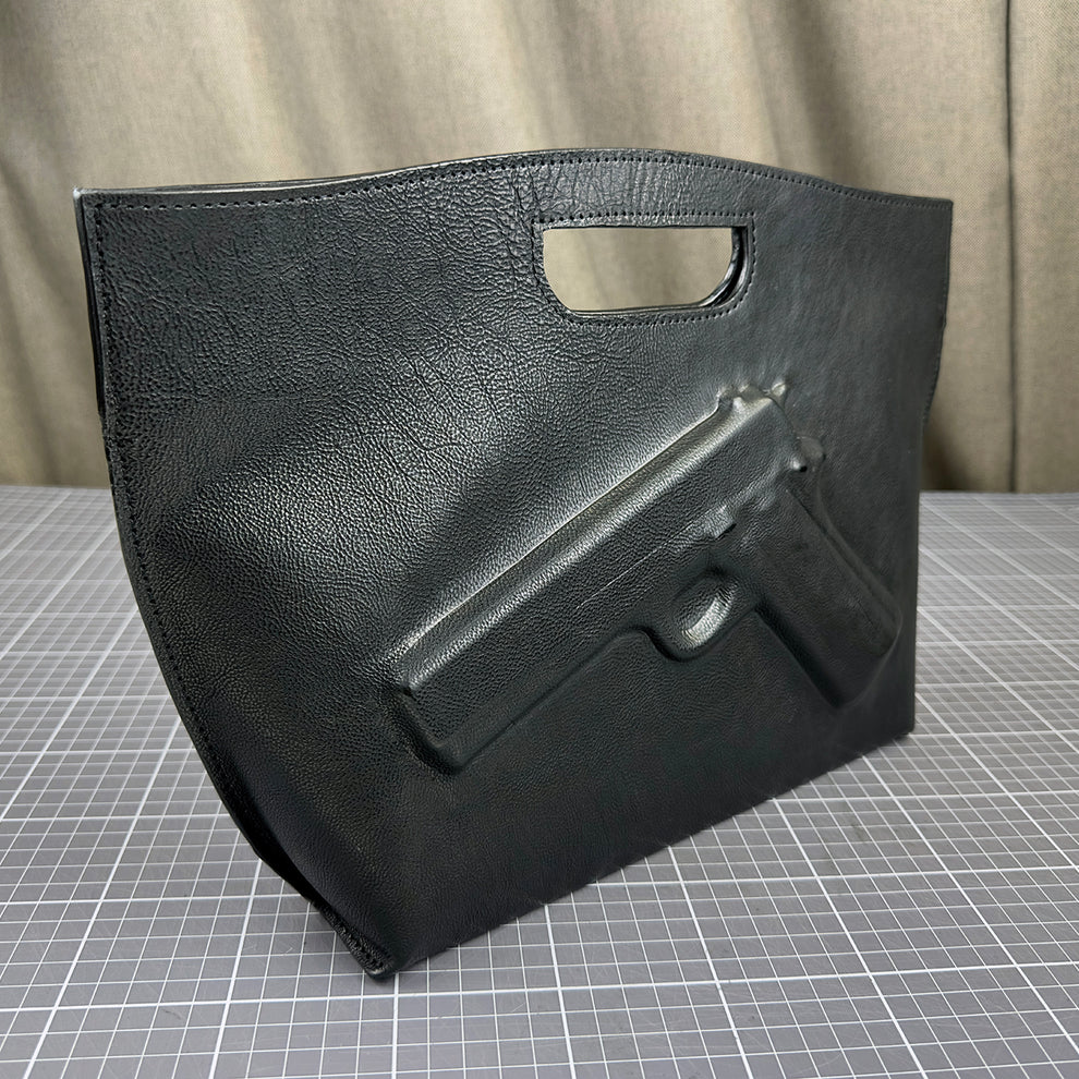Gun Embossed Leather Bag Pattern - PDF, DXF, STL Files – Royal Leather ...